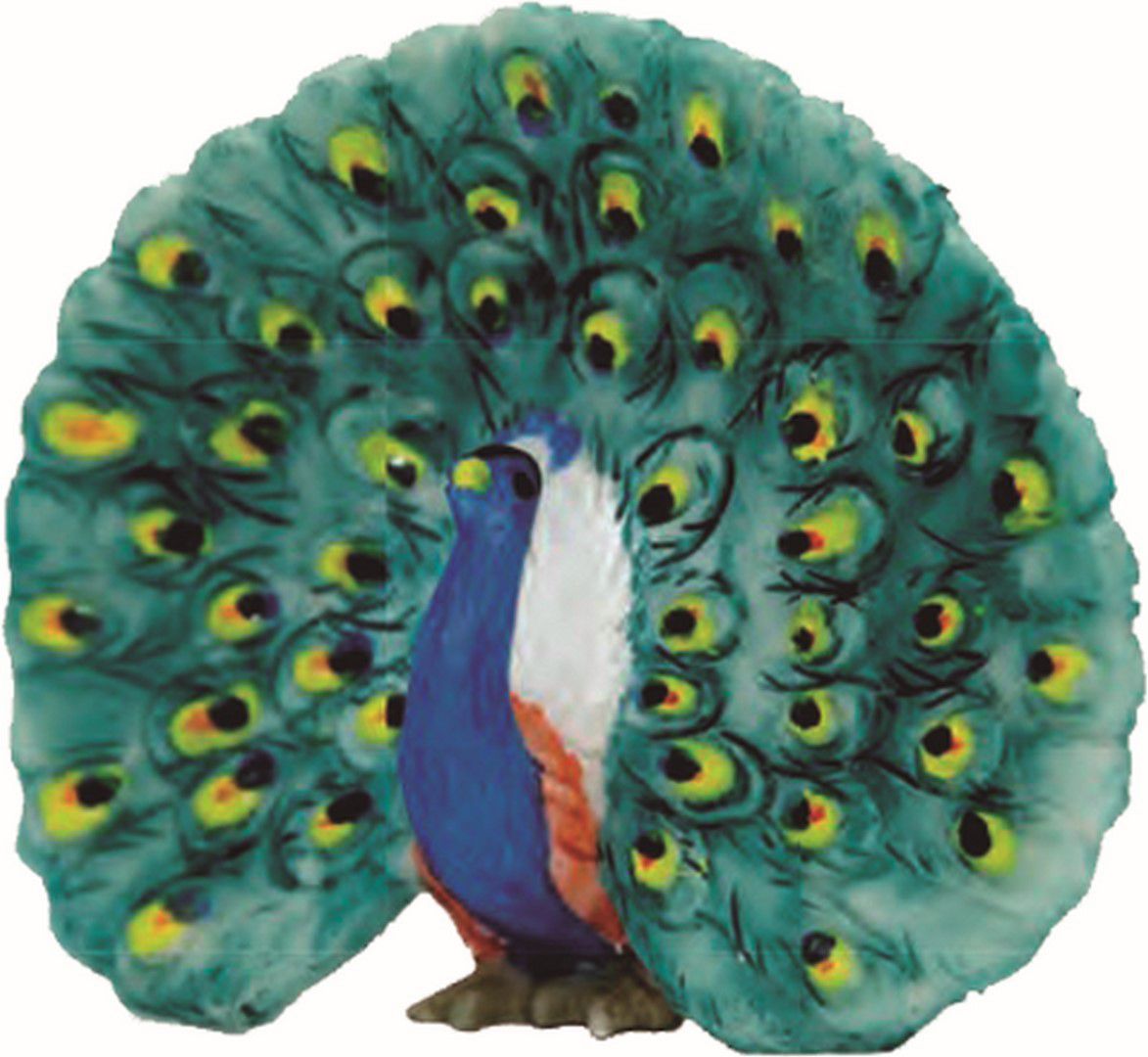 Pavone Reale In Resina 5 Cm - DeMatteis.it